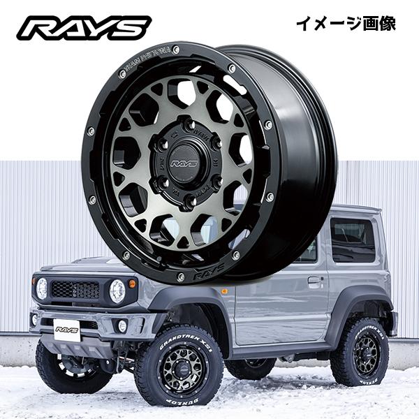 SUZUKI JIMNY スズキ ジムニー JB64W【送料無料・4本セット】RAYS レイズ ホイール DAYTONA M9+ 16x5.5J +20 ブラック/ディスククリアスモーク ...