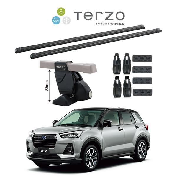 TERZO 『車種別セット』Terzo テルッツオ ベースキャリア スクエアバー スバル レックス SUBARU REX A201F キャリアラック ルーフラック : 6DEGREES ...