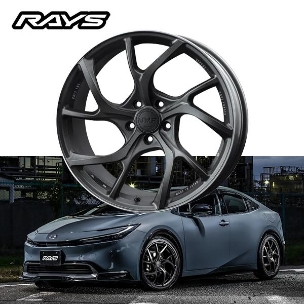 RAYS トヨタ プリウス 60系【送料無料・4本セット】RAYS レイズ VMF C-01 19x7J +40 19x8J +50 5-114.3 マットガンブラック/リムエッジDC(MK ...