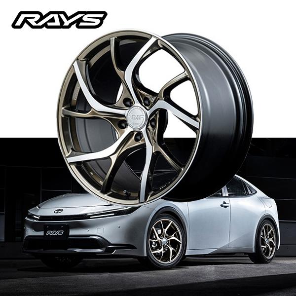 RAYS トヨタ プリウス 60系【送料無料・4本セット】RAYS レイズ VMF C-01 19x7J +40 19x8J +50 5-114.3 ダイヤモンドカット/シャイニングブロンズ ...