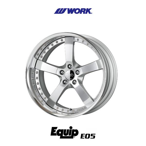 WORK トヨタ プリウス 60系【送料無料・4本セット】 ワーク EQUIP エクイップ E05 イーゼロファイブ 20x8.0J +46 5H114.3 シルキーリッチシルバー (SRS ...