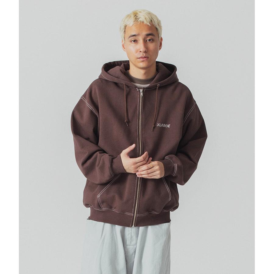 XLARGE エクストララージ RHINESTONE OG ZIP HOODED SWEATSHIRT XLARGE エクストララージ RHINESTONE OG ZIP HOODED SWEATSHIRT