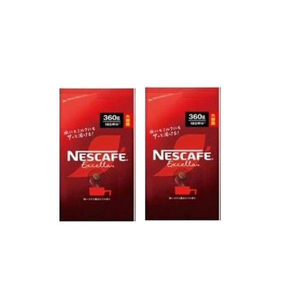 ネスカフェ エクセラ NESCAFE レギュラー ソリュブルコーヒー 粉 詰め替え 360g×2袋セット 大容量720g : 707SHOP - 通販 - Yahoo!ショッピング