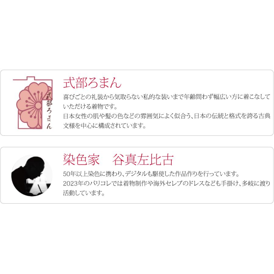 なごみや 洗える着物 単品 袷用 式部浪漫 訪問着 優雅唐花 仕立て