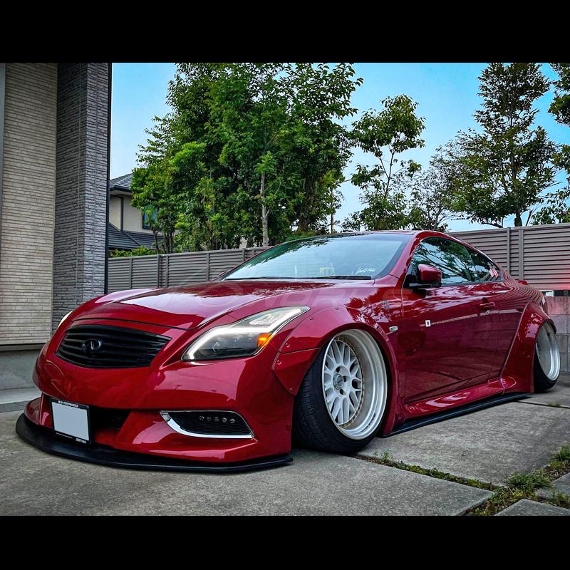 36 V36 G37 スカイラインクーペ US 人気モデル 流れるウインカー ファイバー LED ヘッドライト ブラック : 78WORKS公式ストア - 通販 - Yahoo!ショッピング