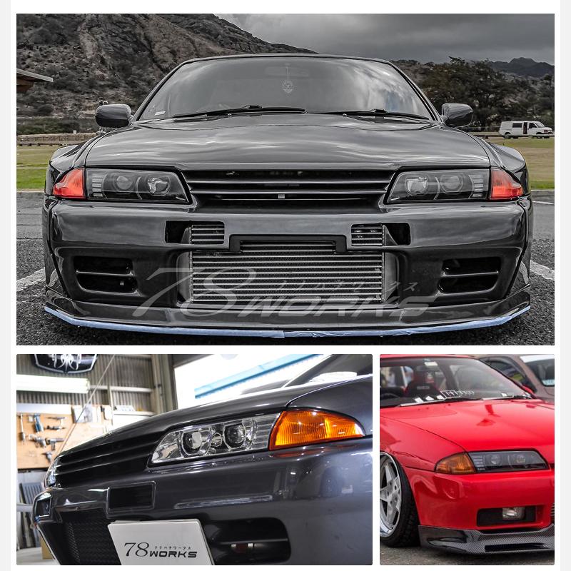 R32 スカイライン LED ヘッドライト クローム FR32 ER32 HR32 HCR32 HNR32 ECR32 BNR32 GTS GT-R GTR ヘッドレンズ ヘッドランプ ...