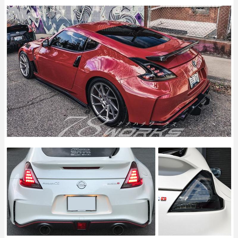 Z34 370Z フェアレディZ 流れるウインカー LED テールランプ ブラック 34 HZ34 外装 パーツ US 部品 リア ブレーキ : 78WORKS公式ストア - 通販 ...