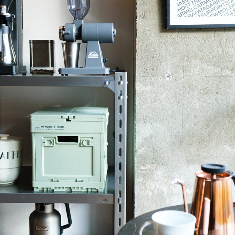 AMP MULTIBOX/アンプ マルチボックス 収納ボックス 両サイドテーブルが拡張できる折りたたみ収納ボックス 500mlペットボトル12本収納 : ec-multibox ...