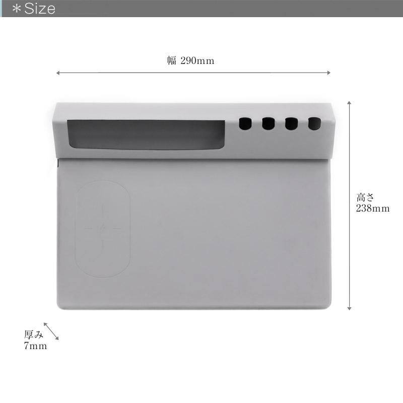 EVOPAD/エボパッド ワイヤレス充電パッド内蔵 iPhoneやアンドロイドなど無線充電品に対応 ますパッド 4本のペンホルダー スマホ ...