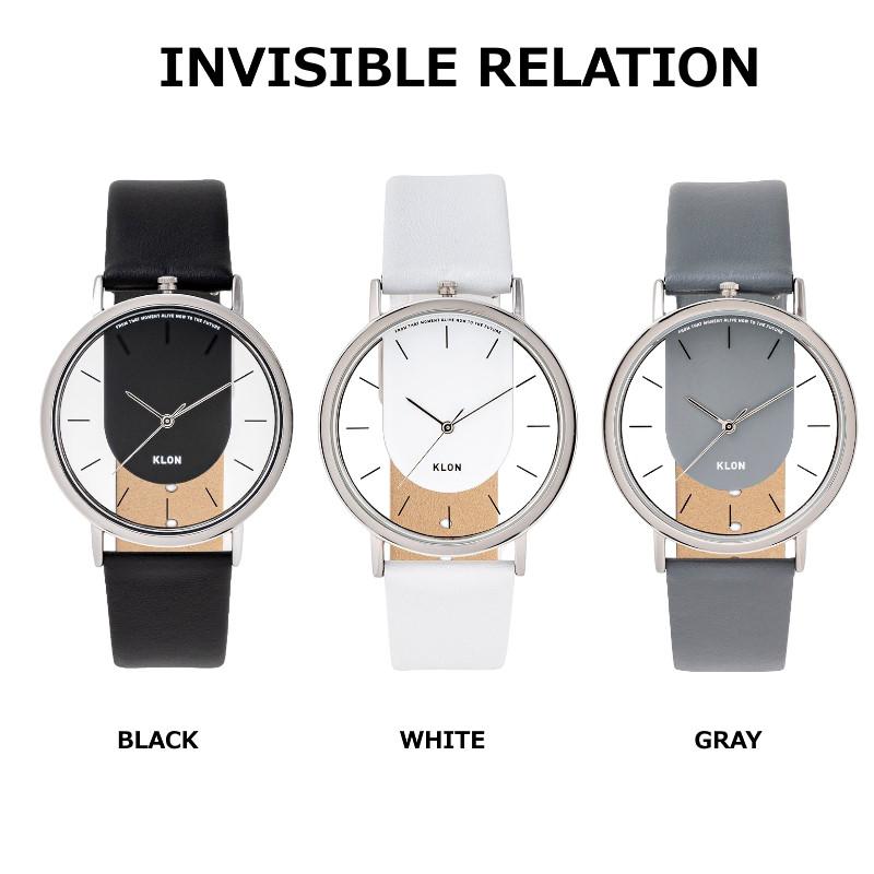 KLON/クローン INVISIBLE RELATION 40mm スケルトン文字盤が特徴のアクセサリー感覚で付けやすい腕時計 色違いでペアウォッチとしてもオススメ おしゃれウォッチ ...