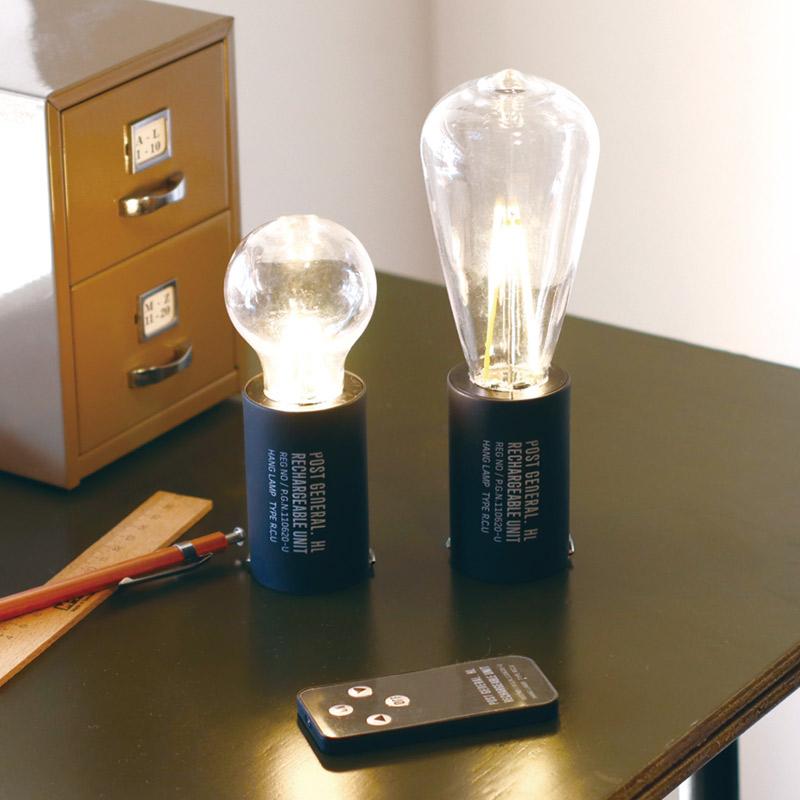 POST GENERAL/ポストジェネラル HANG LAMP RECHARGEBLE UNIT TYPE1(タイプワン) USB充電式のLEDランプ リモコン付属で3段階調光可能 ハイモード ...