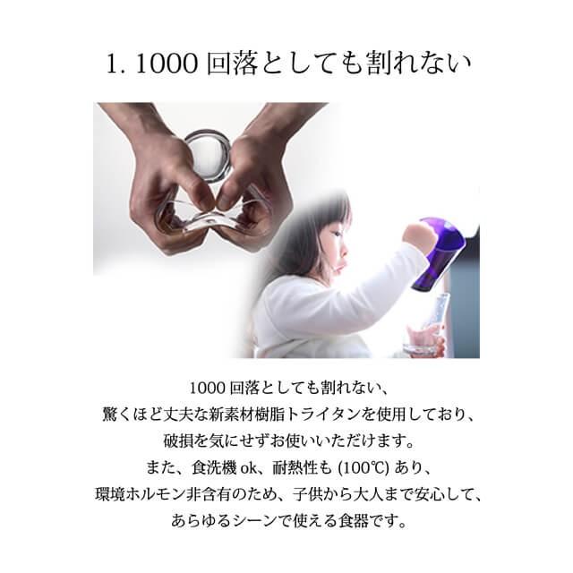 おしゃれで縁起の良い割れないコップ Plakira プラキラ 320ml おしゃれ 5色ギフトボックスセット クリア ピンク イエロー バイオレット グリーン :plakira:7dials ...