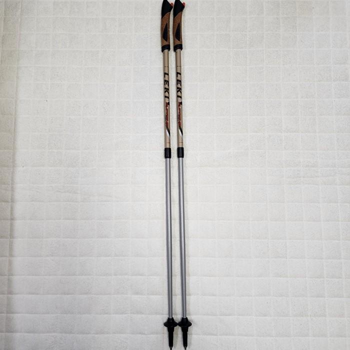 レキ LEKI 2段 伸縮式 ウォーキングポール 2本セット 登山 ウォーキング ブラウン系 : 7Gadget 2号店 - 通販 - Yahoo!ショッピング