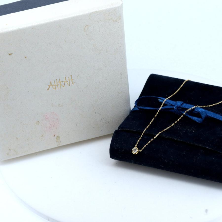 AHKAH アーカー ダイヤモンド ネックレス K18YG(18金 イエローゴールド) 質屋出品 : 質サイトウヤフーショップ - 通販 - Yahoo!ショッピング