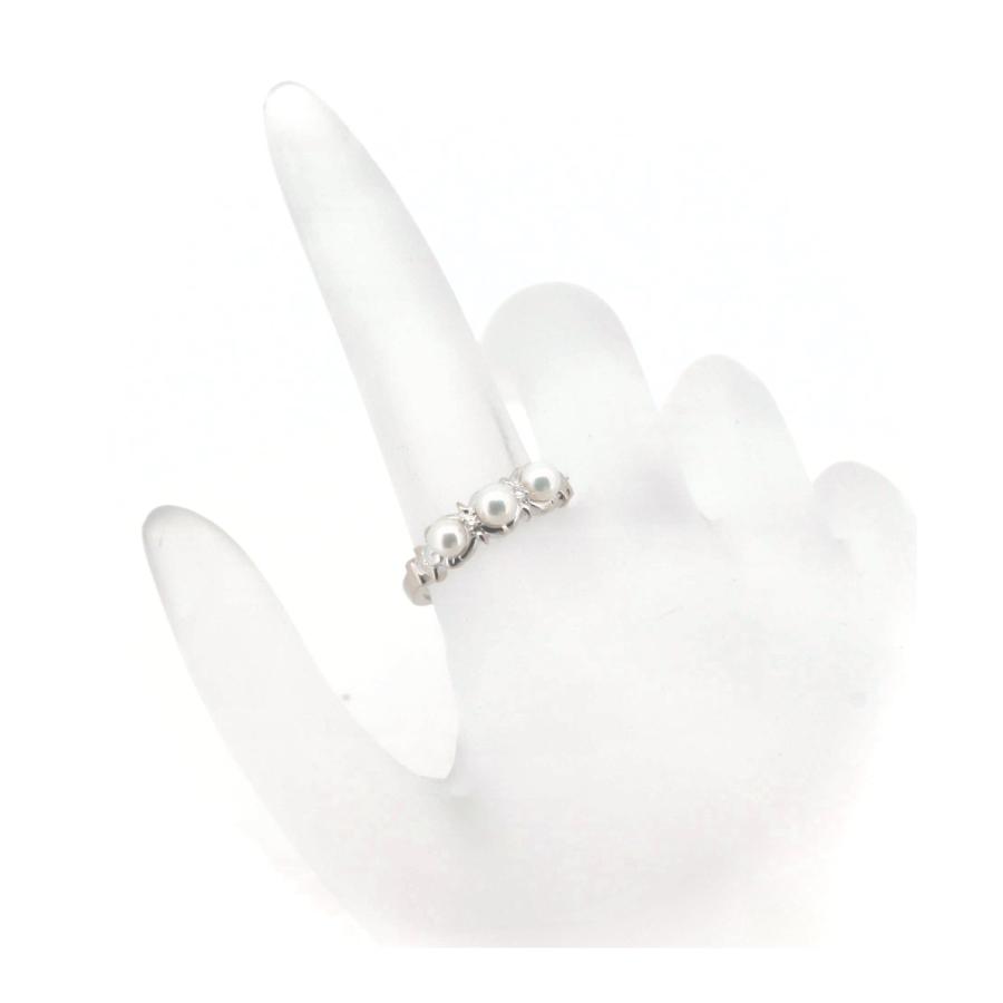 MIKIMOTO ミキモト パール ダイヤモンド リング 指輪 10.5号 K18WG(18金 ホワイトゴールド) 質屋出品 : 質サイトウヤフーショップ - 通販 - Yahoo!ショッピング