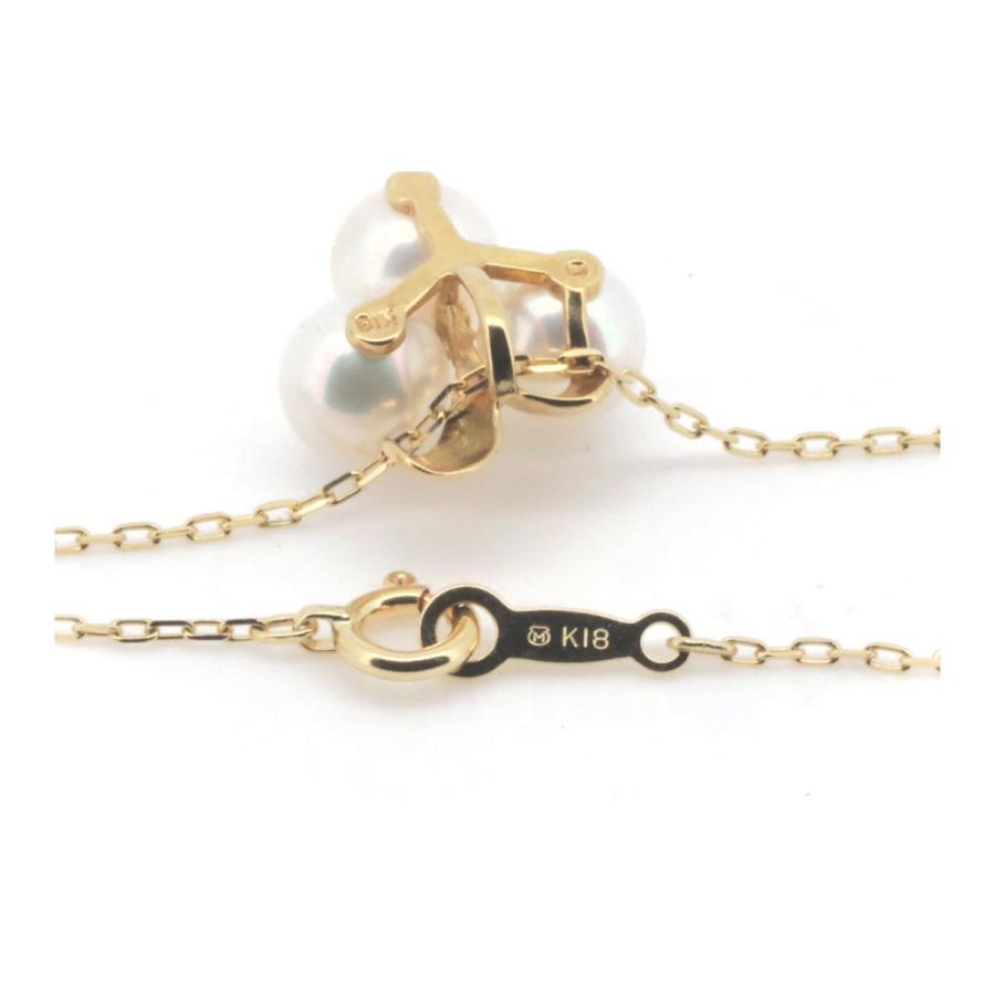 MIKIMOTO ミキモト パール ダイヤモンド ネックレス K18YG(18金 イエローゴールド) 質屋出品 : 質サイトウヤフーショップ - 通販 - Yahoo!ショッピング
