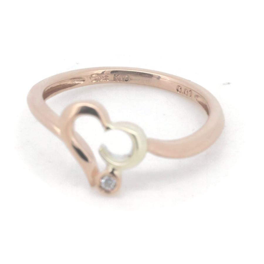 スタージュエリー ダイヤモンド リング 指輪 6号 0.01ct K10PG/K10WG 質屋出品 :b318:質サイトウヤフーショップ - 通販 - Yahoo!ショッピング