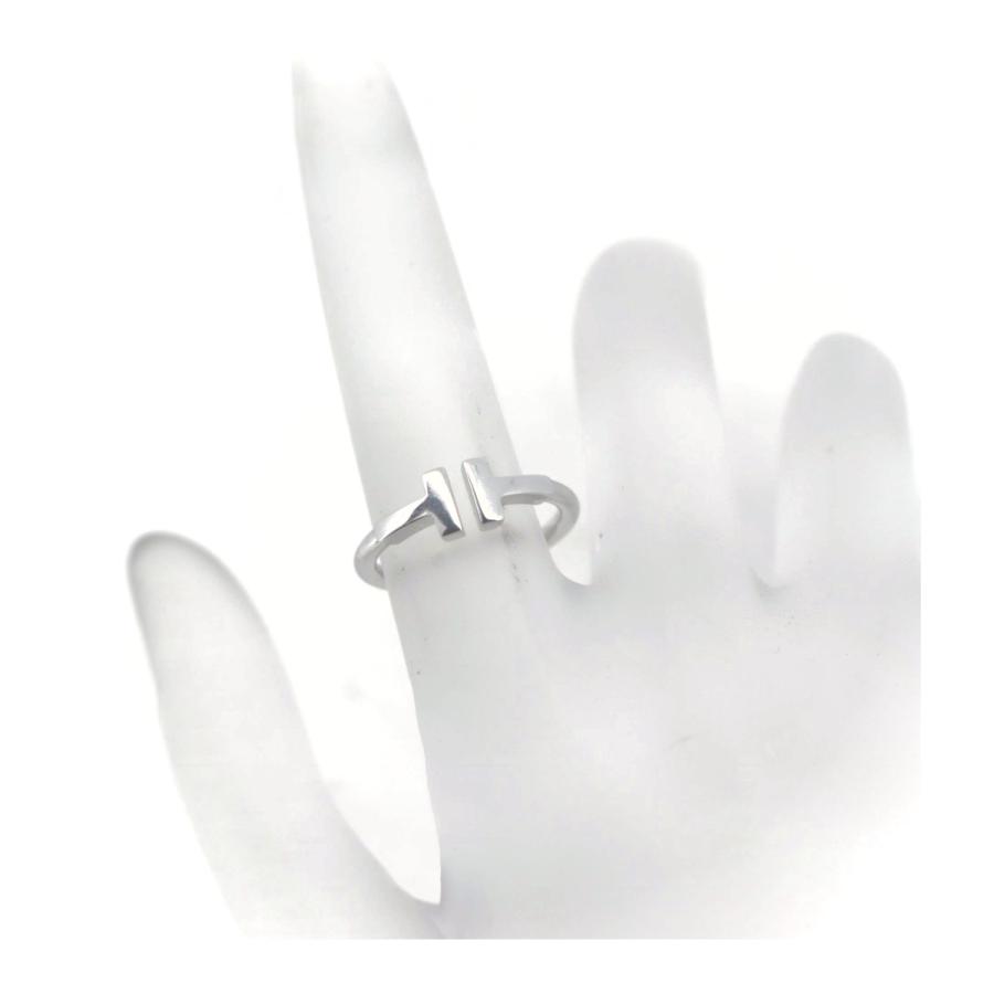 ティファニー Tワイヤーリング 指輪 7.5号 K18WG(18金 ホワイトゴールド) 質屋出品 : c2809 : 質サイトウヤフーショップ - 通販 - Yahoo!ショッピング