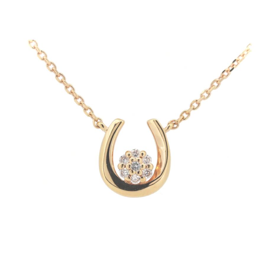 Canal4℃ カナルヨンドシー ダイヤモンド ネックレス 馬蹄モチーフ K18PG(18金 ピンクゴールド) 質屋出品 : 質サイトウヤフーショップ - 通販 - Yahoo!ショッピング