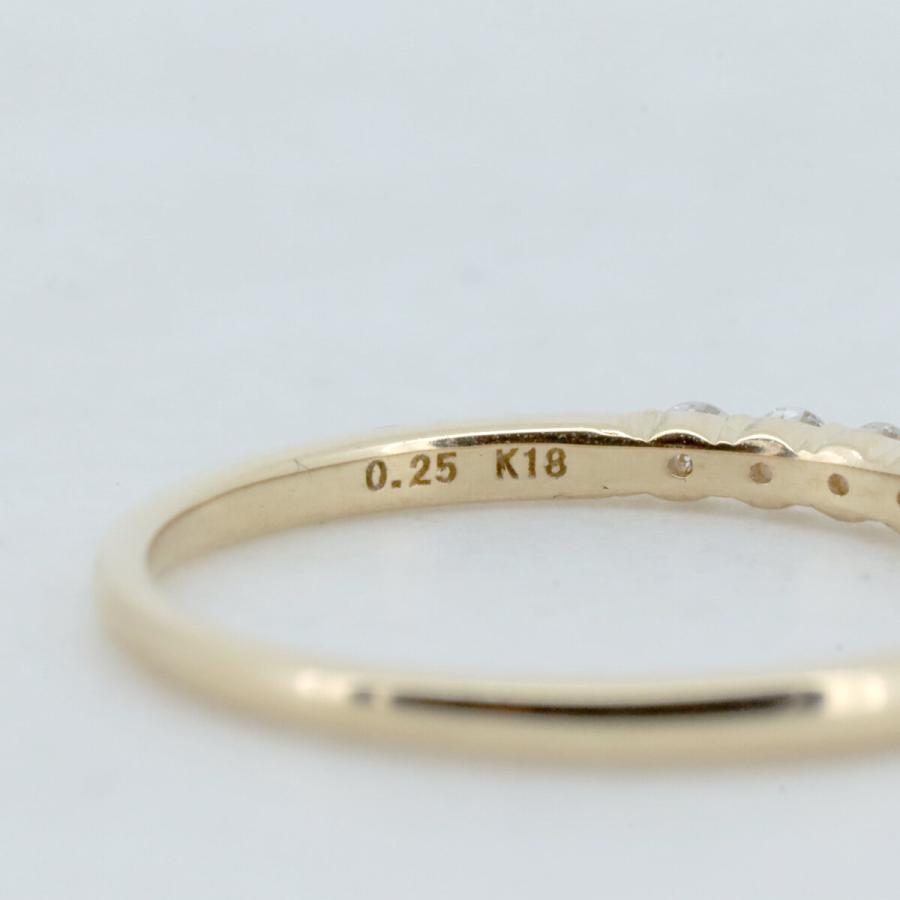 VENDOME AOYAMA ヴァンドーム青山 ハーフエタニティ ダイヤモンド リング 指輪 13号 0.25ct K18YG(18金 イエローゴールド) 質屋出品 : 質サイトウヤフー ...