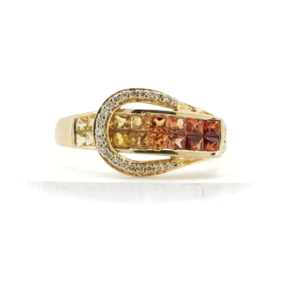 サファイア ダイヤモンドリング 指輪 16号 S0.85ct D0.10ct K18YG(18金 イエローゴールド) 質屋出品 : 質サイトウヤフーショップ - 通販 - Yahoo!ショッピング