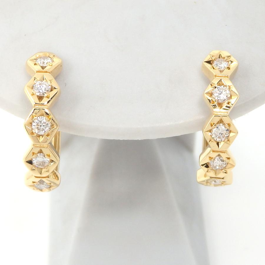 K18 ゴールド ダイヤモンド 0.17ct×2 ピアス 中古 美品 フープ レディース ダイヤ ジュエリー 洗浄・消毒済 質屋 4月誕生石 : 質タカラYahoo!ショップ - 通販 ...