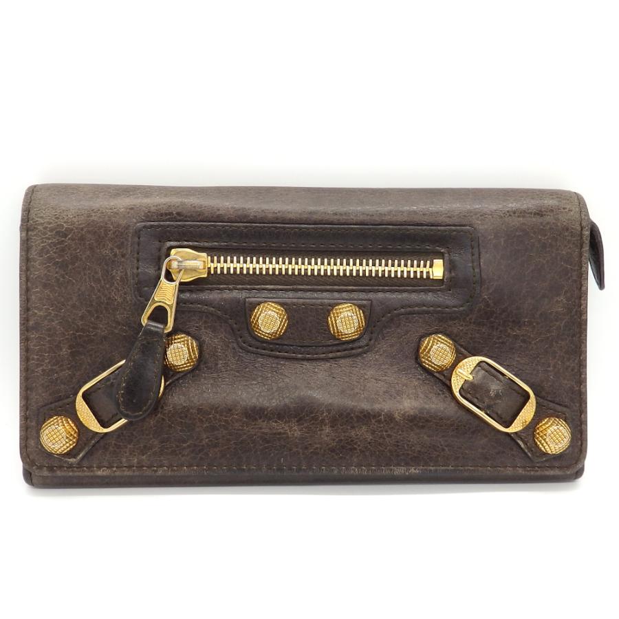 BALENCIAGA 【BALENCIAGA】バレンシアガ ジャイアント・マネー 186194.2149 レザー ブラウン 長財布 中古 質屋 財布 : 質タカラYahoo!ショップ - 通販 ...