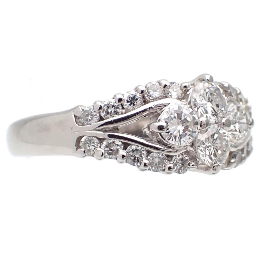 Pt900 プラチナ ダイヤモンド 0.70ct 指輪 フラワー 中古 美品 新品仕上げ済 リング ダイヤ 4月誕生石 質屋 : 質タカラYahoo!ショップ - 通販 - Yahoo!ショッピング
