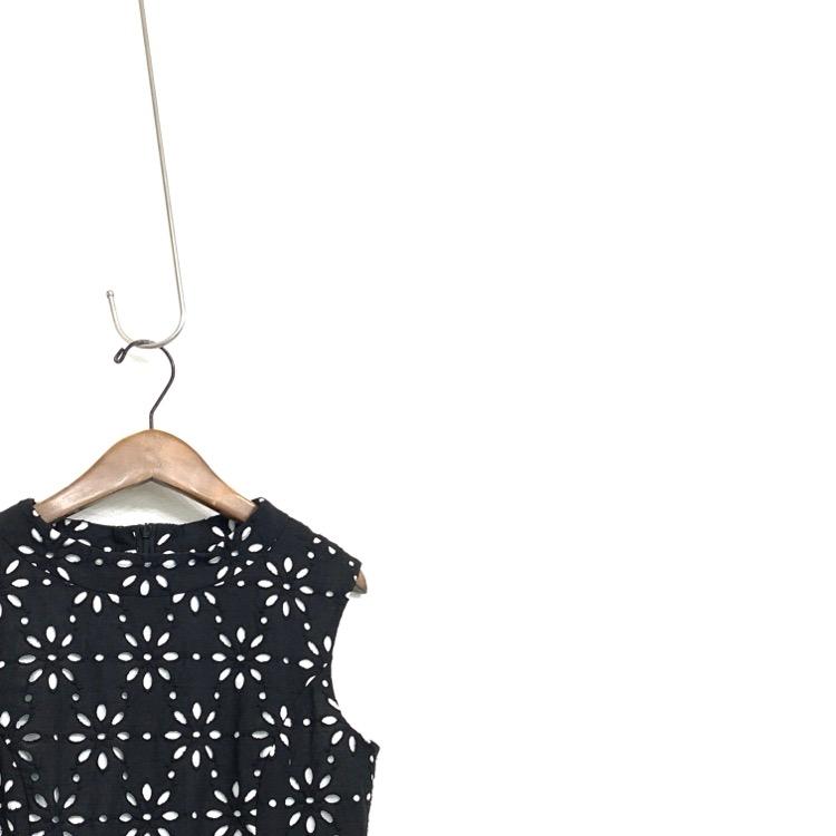 TOCCA トッカ SUN SHOWER ドレス スタンドカラー カットワーク ワンピースブラック 0 OPTOSM0620 : 7yorku&7yorku familiar - 通販 ...