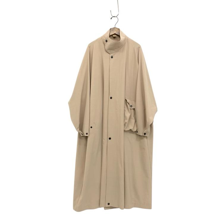 2024SS HYKE ハイク 三越伊勢丹別注 WOOL MILITARY COAT ウールミリタリーコート オートミール 2 27059 : ...