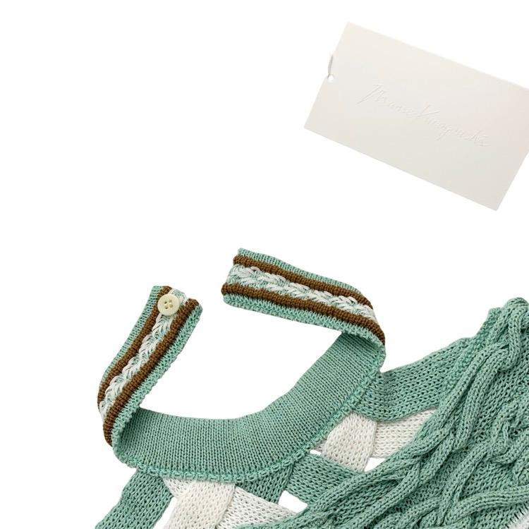 未使用品 Mame Kurogouchi マメクロゴウチ Bamboo Basket Pattern