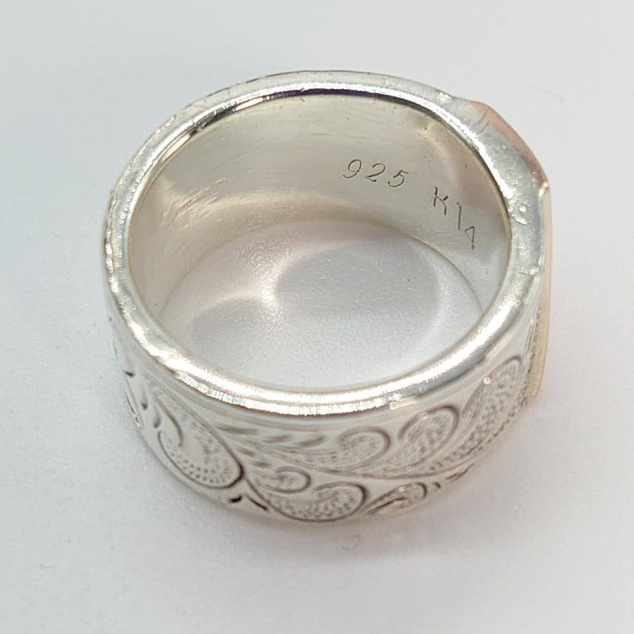 シルバー925 K14 14金 ハワイアンジュエリーデザインリング 指輪 Y00318 : 大和屋質店前橋三俣店ヤフー店 - 通販 - Yahoo!ショッピング