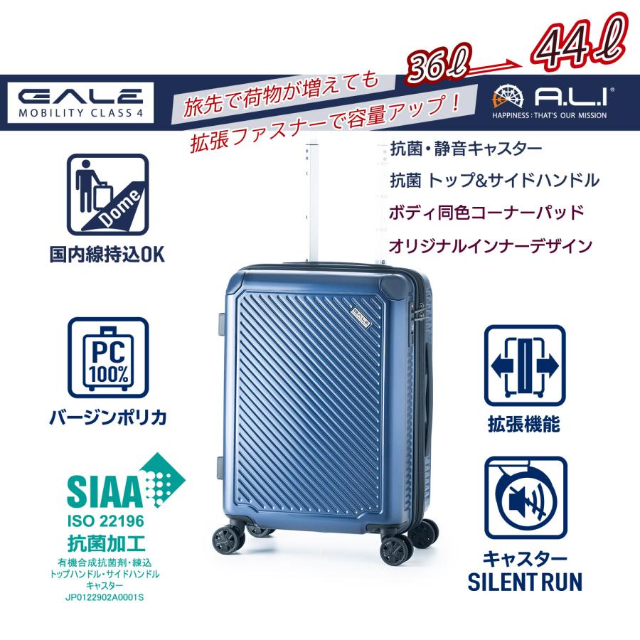 アジア・ラゲージ A.L.I アジアラゲージ スーツケース ゲール ゲイル GALE ALIスーツケース ALI ALI-6020-18W 36L＋8L キャリーケース キャリーバッグ ...