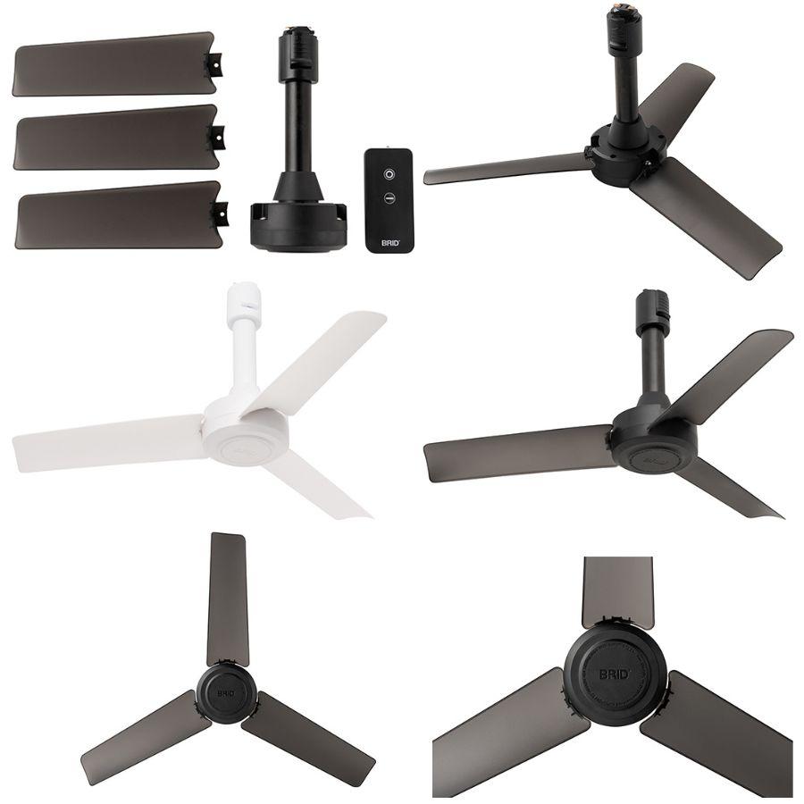 MOLDING BRID DUCT RAIL FAN DC basic Φ40 ブリッド ダクトレールファン シーリングファン 薄型 軽量 小型 dcモーター リモコン付 空気循環 ...