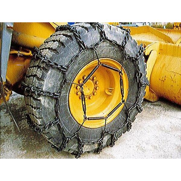 C1【仙定#R76ミサ060326-68】C26.5-25R タイヤSR型チェーンOリング付建機用 2本組 バンドYW-L別売 ...