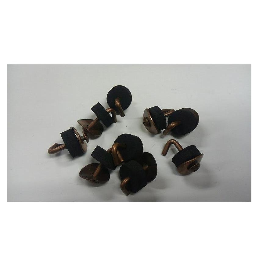 C1 【長定#15キサ060223-28】ポリカ小波板用ワンタッチフック22m/m ステンレスブロンズ色 100本 :aS991:石川屋コスモ ...