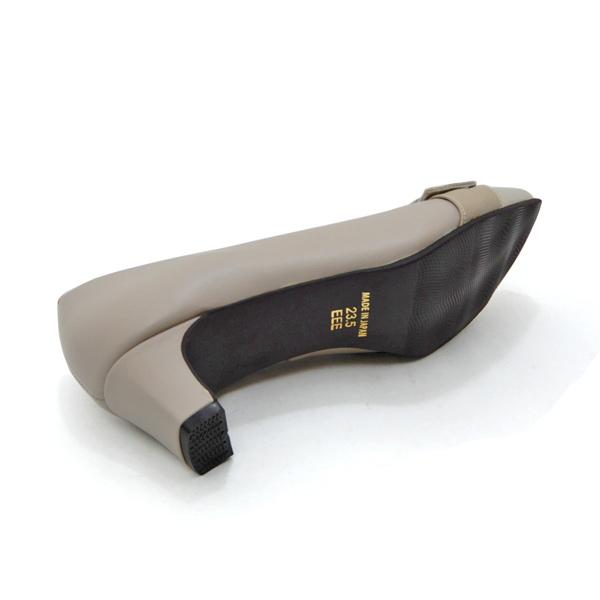 FIZZ REEN（フィズリーン） パンプス 春 幅広3E 本革 スクエアトゥ 1272 グレージュ 軽量 お洒落 歩きやすい 日本製 送料無料 : くつ屋エムオーシー - 通販 ...