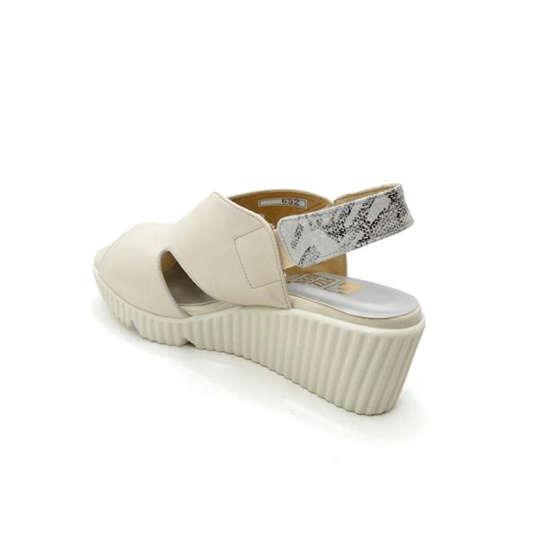 FIZZ REEN（フィズリーン） サンダル レディース 白 幅広 3E 本革 バックバンド 652 アイボリー オープントゥ 履きやすい 歩きやすい 日本製 夏 送料無料 : くつ屋エムオー ...