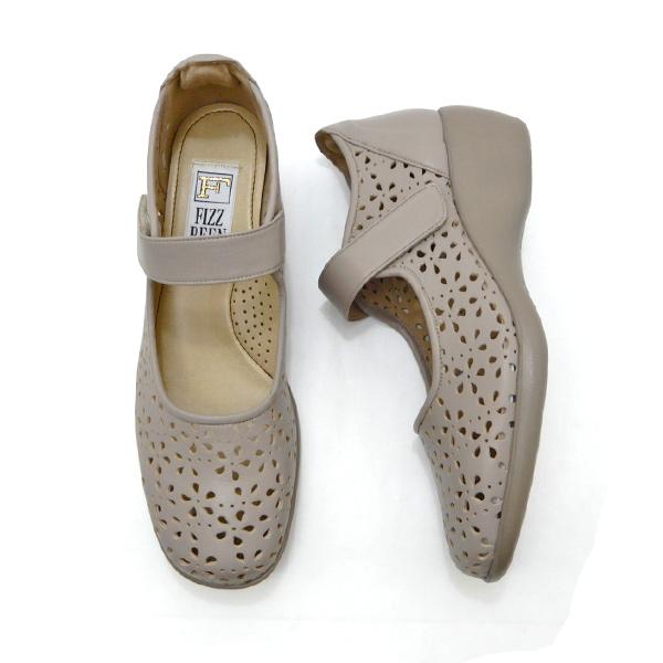 FIZZ REEN パンプス 春 ストラップシューズ 本革 幅広 4E フィズリーン 8130 ベージュ スクエアトゥ 履きやすい 歩きやすい 軽量 日本製 送料無料 : くつ屋エムオーシー ...