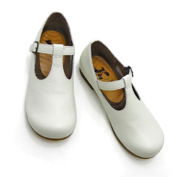 カジュアルシューズ レディース 幅広4E 本革 日本製 Pochi/ポチ 006 アイボリー 軽量 履きやすい Tストラップ ローヒール ナチュラル : くつ屋エムオーシー - 通販 ...