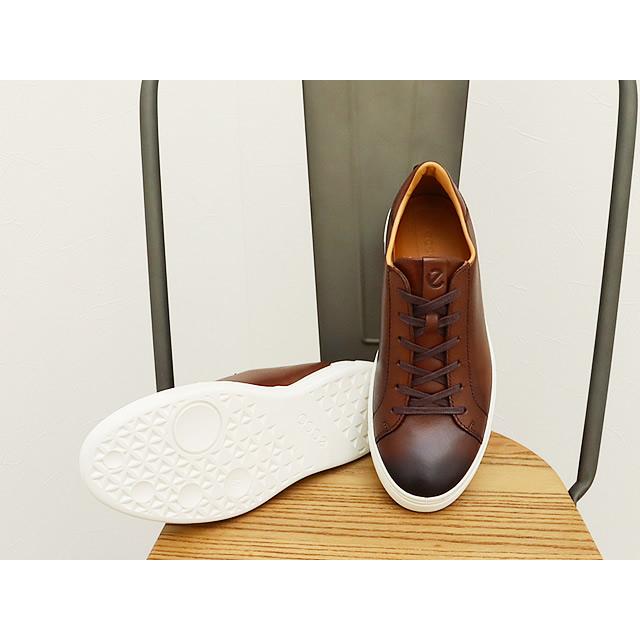 ecco（エコー） STREET TRAY MEN'S ストリート トレイ メンズ COGNAC コニャック カジュアル返品交換送料無料 : アルカヤ靴店 - 通販 - Yahoo!ショッピング