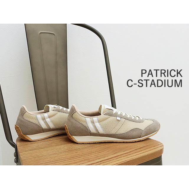 PATRICK パトリック C-STADIUM クール・スタジアム BGE ベージュ 返品交換送料無料 : アルカヤ靴店 - 通販 - Yahoo!ショッピング