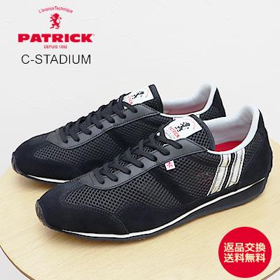 PATRICK パトリック C-STADIUM クールスタジアム BLK ブラック メッシュ 涼しい 返品交換送料無料 : アルカヤ靴店 - 通販 - Yahoo!ショッピング