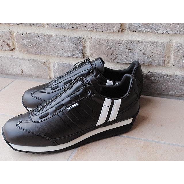 PATRICK パトリック MARATHON-ZIP マラソン・ジッパー BLK ブラック 返品交換送料無料 : アルカヤ靴店 - 通販 - Yahoo!ショッピング