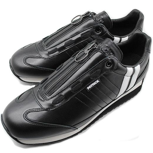 PATRICK パトリック MARATHON-ZIP マラソン・ジッパー BLK ブラック 返品交換送料無料 : アルカヤ靴店 - 通販 - Yahoo!ショッピング