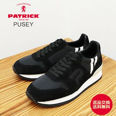 PATRICK パトリック PUSEY ピュゼー BLK ブラック 返品交換送料無料 :pa-506071:アルカヤ靴店 - 通販 - Yahoo!ショッピング