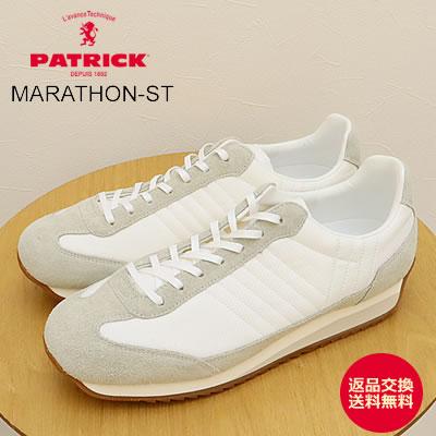 PATRICK パトリック MARATHON-ST マラソン・ストライプ WHT ホワイト 返品交換送料無料 : アルカヤ靴店 - 通販 - Yahoo!ショッピング