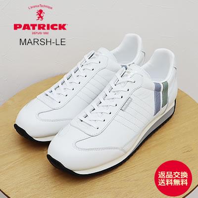 PATRICK（パトリック） MARSH-LE マーシュ・レザー WHT ホワイト 撥水返品交換送料無料 : アルカヤ靴店 - 通販 ...