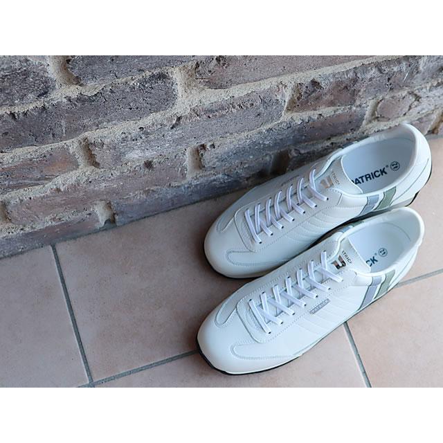 PATRICK（パトリック） MARSH-LE マーシュ・レザー WHT ホワイト 撥水返品交換送料無料 : アルカヤ靴店 - 通販 ...