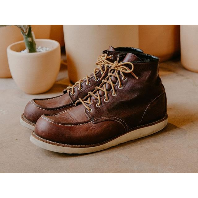 RED WING SHOES レッドウィング Style No.8138 D 6"CLASSIC MOC BRIAR”OIL SLICK” ブライアー”オイル スリック” 返品交換送料無料 ...